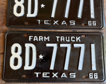 1966 License Plates - Etsy