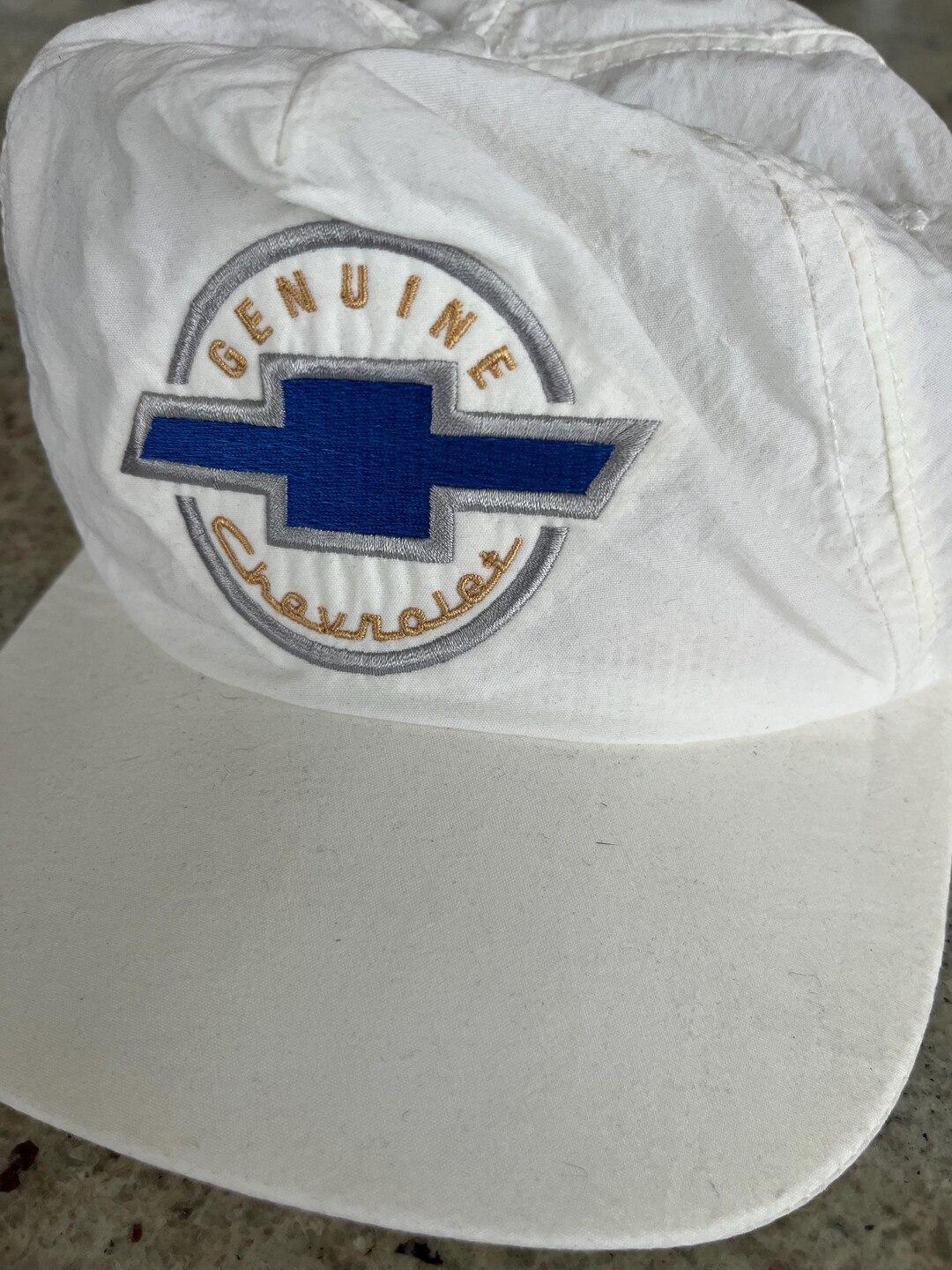 Vintage Genuine CHEVROLET Snapback Hat White Chevy Cap Quality ...