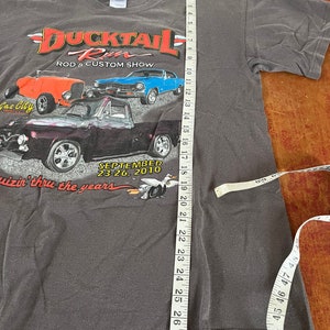 Ducktail Run Gas City Indiana 2010 Car Hot Rod Show T Shirt Size Large ...