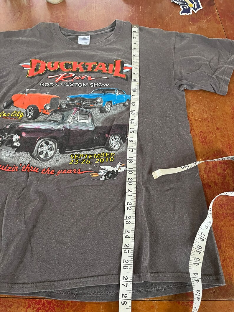 Ducktail Run Gas City Indiana 2010 Car Hot Rod Show T Shirt Size Large ...