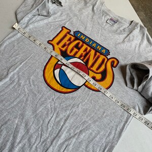 Vintage Indiana Basketball Legends ABA T Shirt Size Large American ...