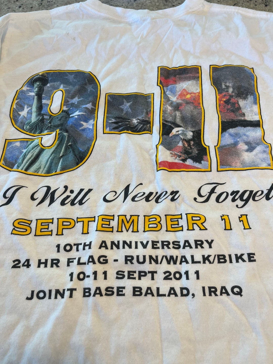 10th Anniversary of 9/11 Attack Iraq Flag Run Walk Bike Joint Base ...