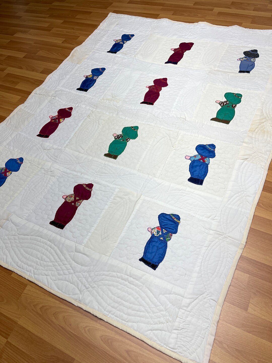 Vintage Overall Sam - Male Version of the Sunbonnet Sue Quilt With ...