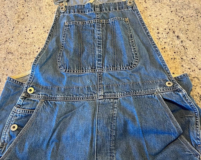 Vintage Gap Blue Denim Bib Overalls Size Medium Perfect Faded Patina - Etsy