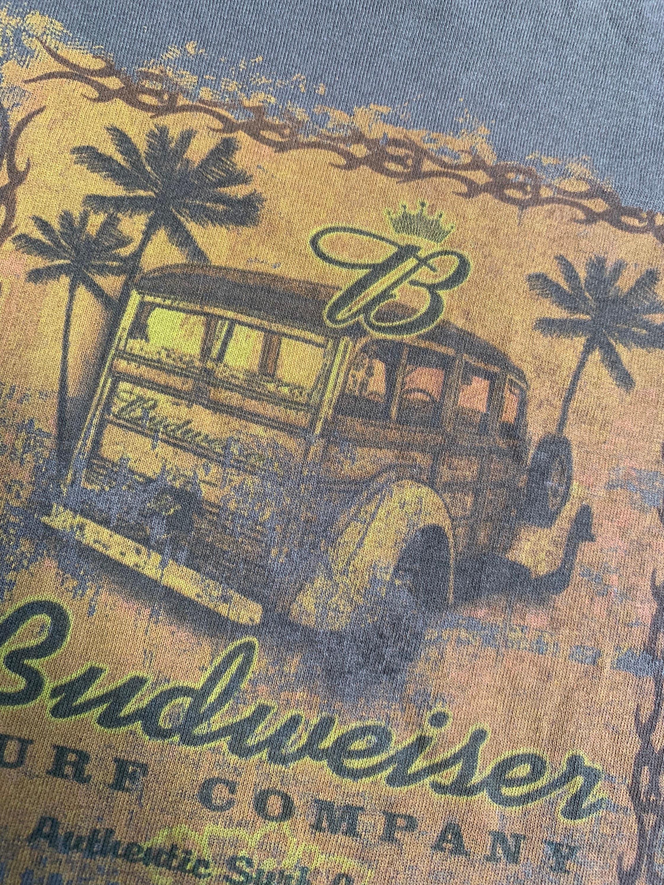 Vintage Budweiser Beer Surf Company T Shirt Fits XL Awesome Graphics - Etsy