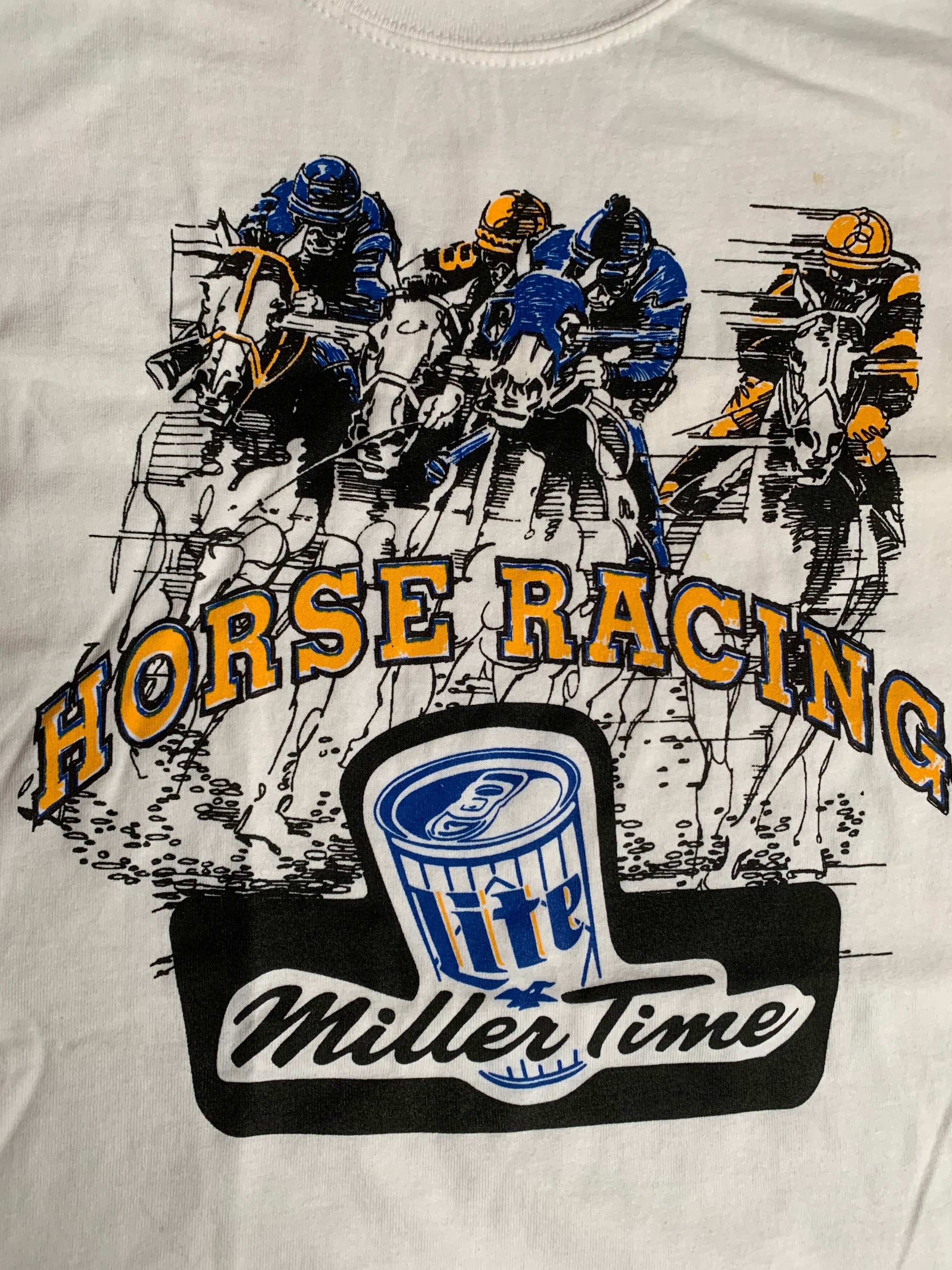 Vintage Horse Racing Miller Time T Shirt Size XL | Etsy