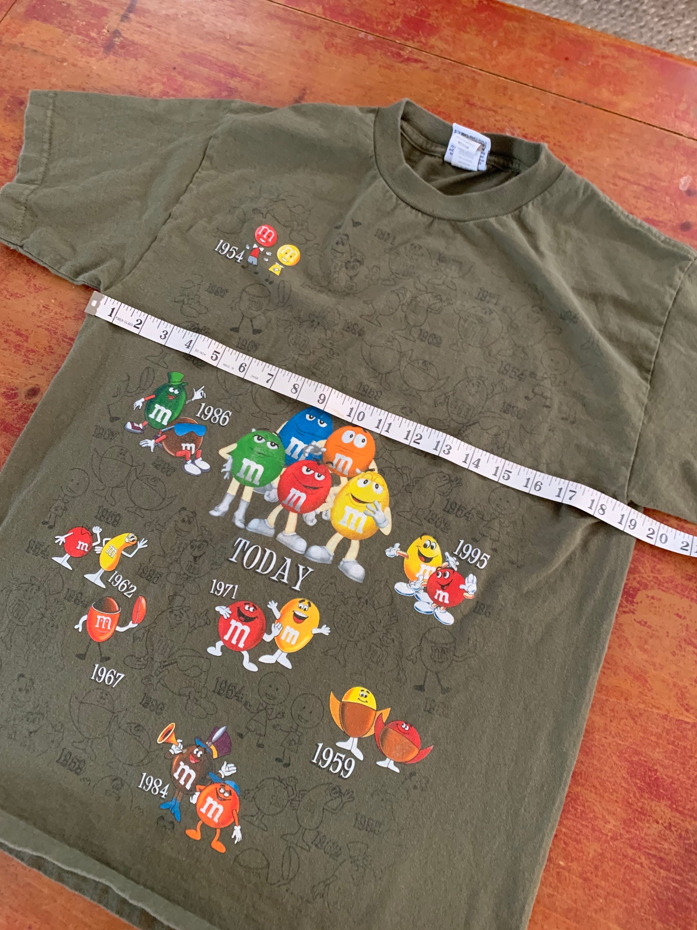 Vintage M & Ms History T Shirt Awesome Graphics Size Medium - Etsy