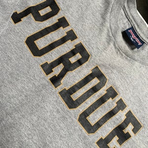 Vintage Purdue University Long Sleeve T Shirt Size XL Quality Heavy ...