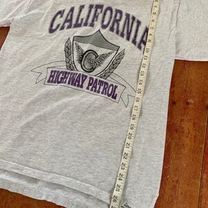 Vintage California Highway Patrol T Shirt Size Large Made in USA Chips ...