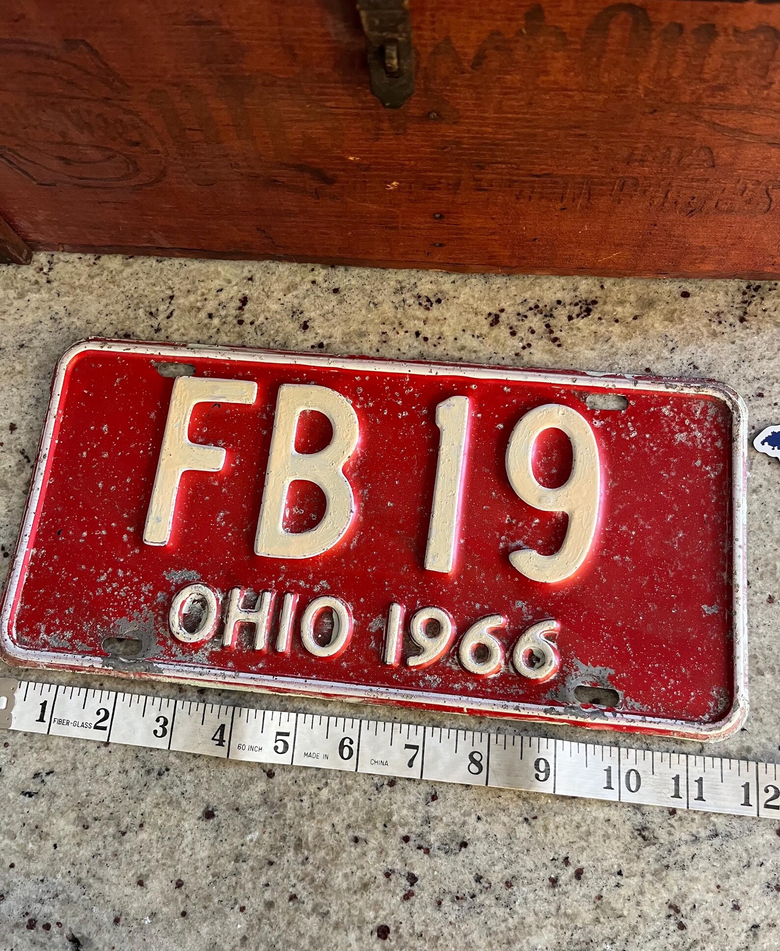 Vintage 1966 Ohio License Plate FB 19 Quality Embossed Steel - Etsy