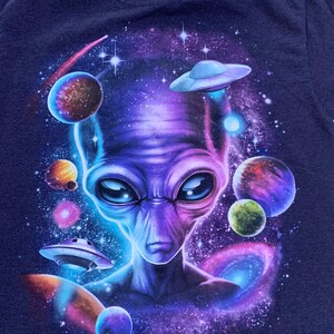 Alien Big Head T Shirt Mens Size Small / Medium Outer Space - Etsy Canada