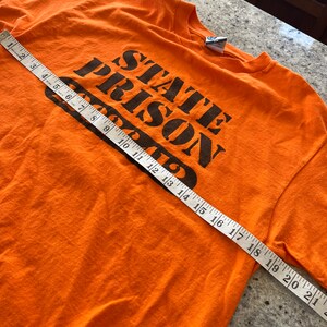 Vintage State Prison T Shirt Uniform Size Medium 12836413 Orange Jail ...