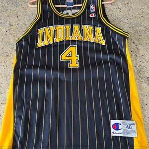 Vintage 90s Indiana Pacers Travis Best Champion Brand Jersey 4 Size 40 ...