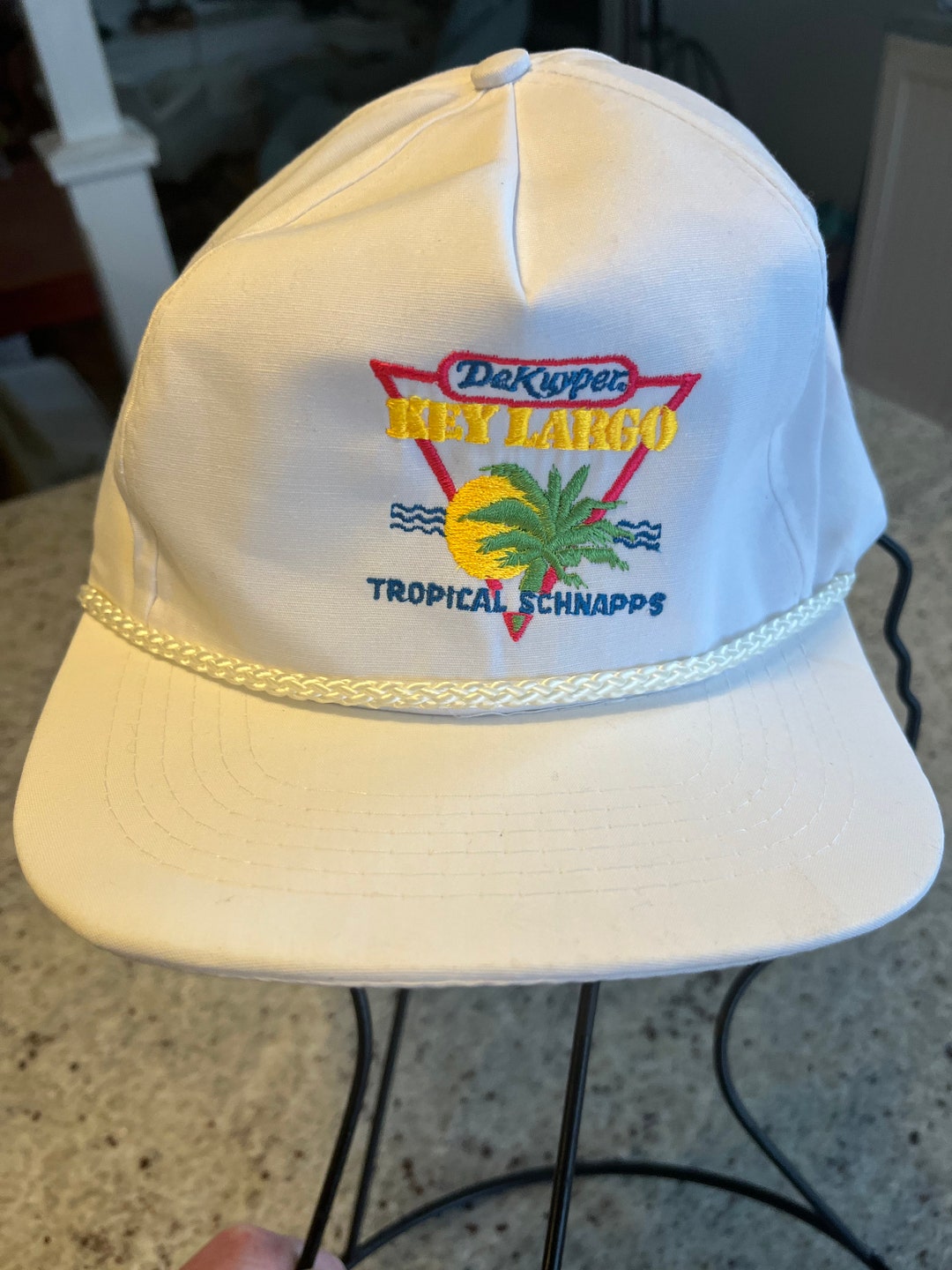 Vintage Key Largo Florida Tropical Schnapps Snap Back Hat Cap Awesome ...