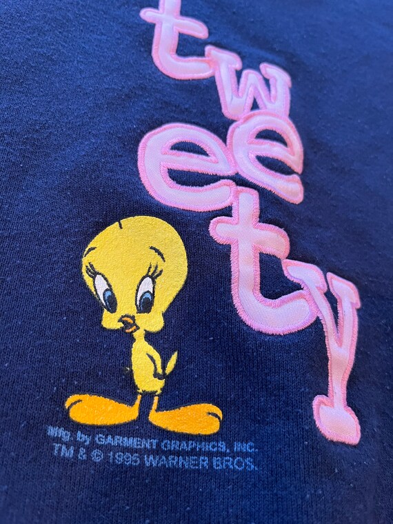 Vintage Looney Tunes Tweety Bird Crewneck Sweatshirt … - Gem