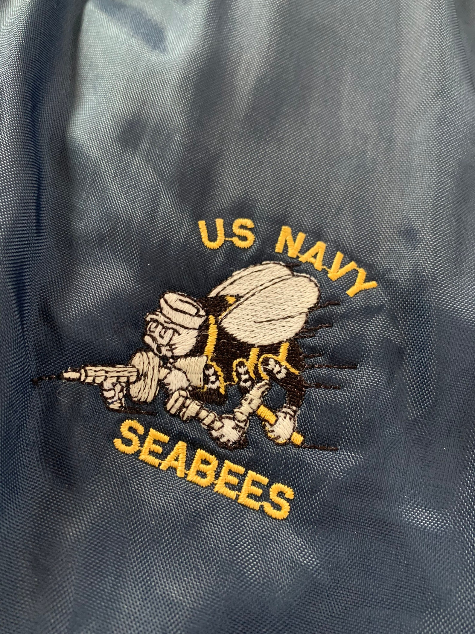Vintage 70s US Navy Seabees Jacket Size Medium Quality Details - Etsy
