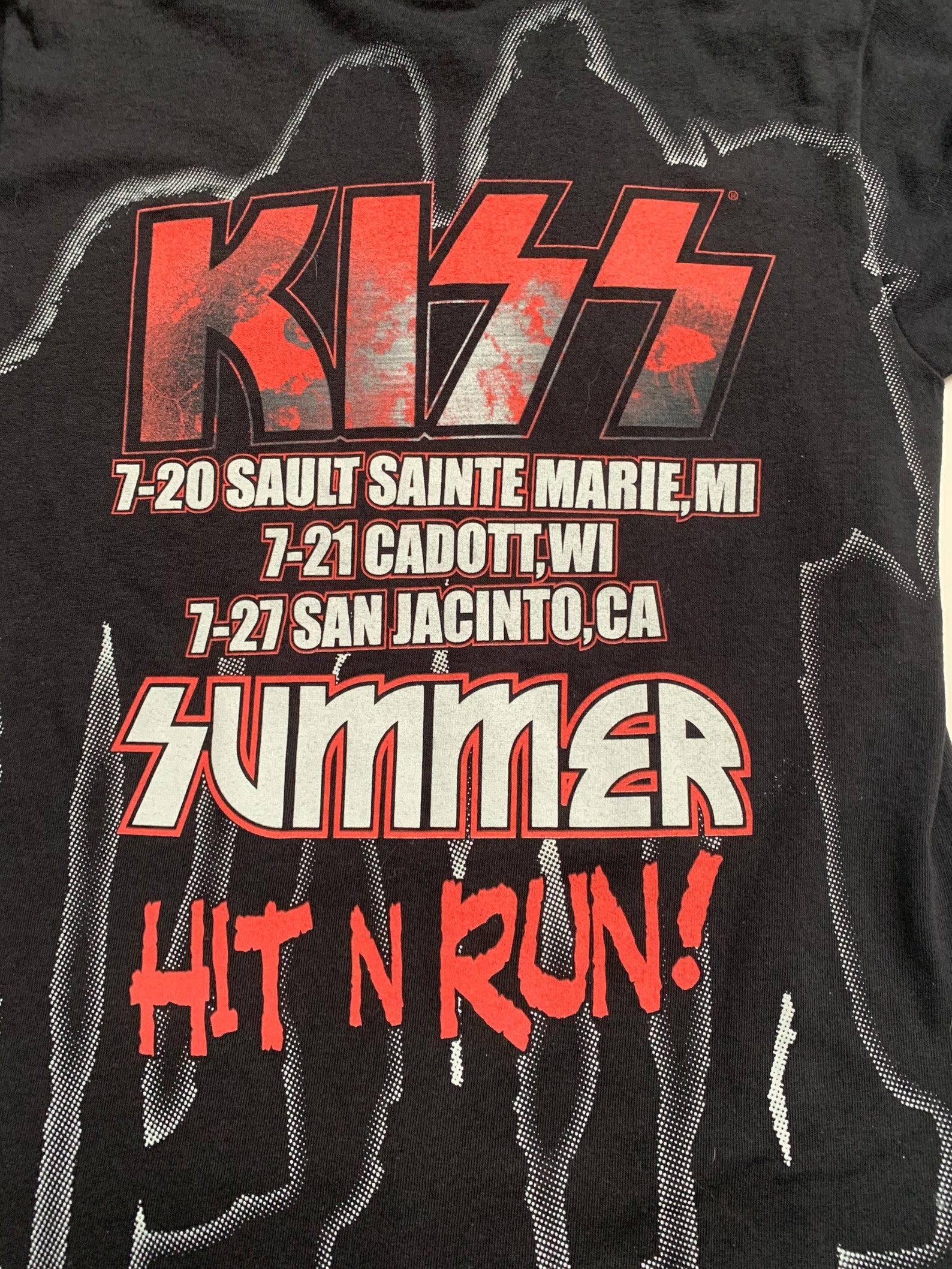 KISS Summer Hit N Run Tour T Shirt Size Small Awesome Graphics - Etsy