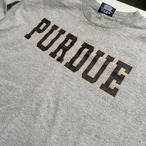 Vintage Purdue University Long Sleeve T Shirt Size XL Quality Heavy ...