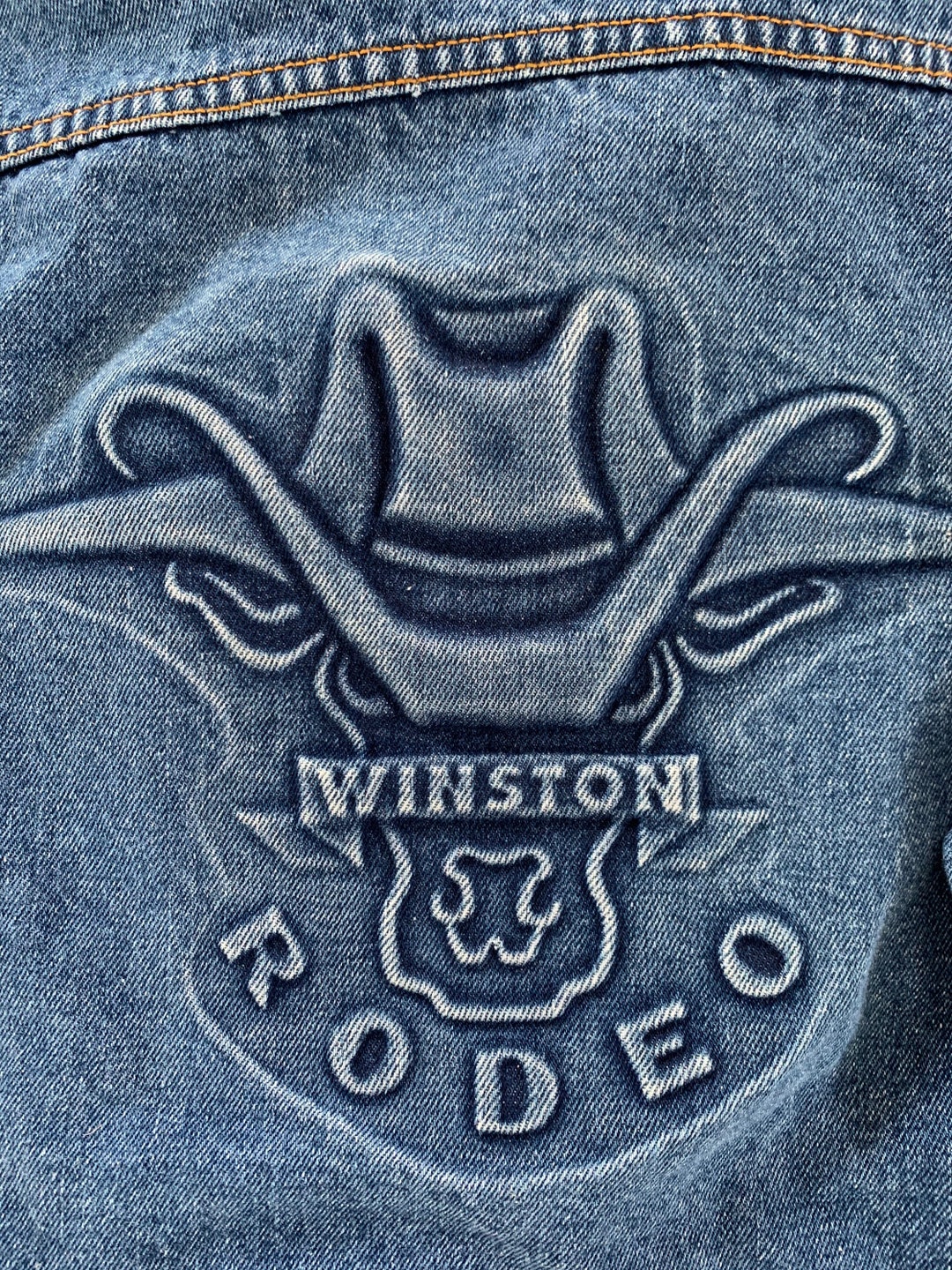 Vintage 70s 80s Winston Rodeo Denim Jacket Size XL. Extra Large Heavy ...