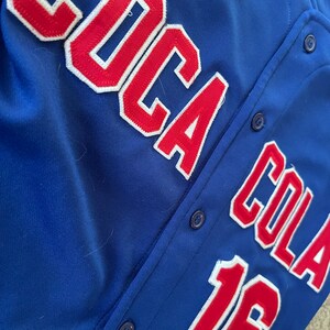 Vintage Coca Cola Baseball Jersey # 16 Quality Stitched Red White ...