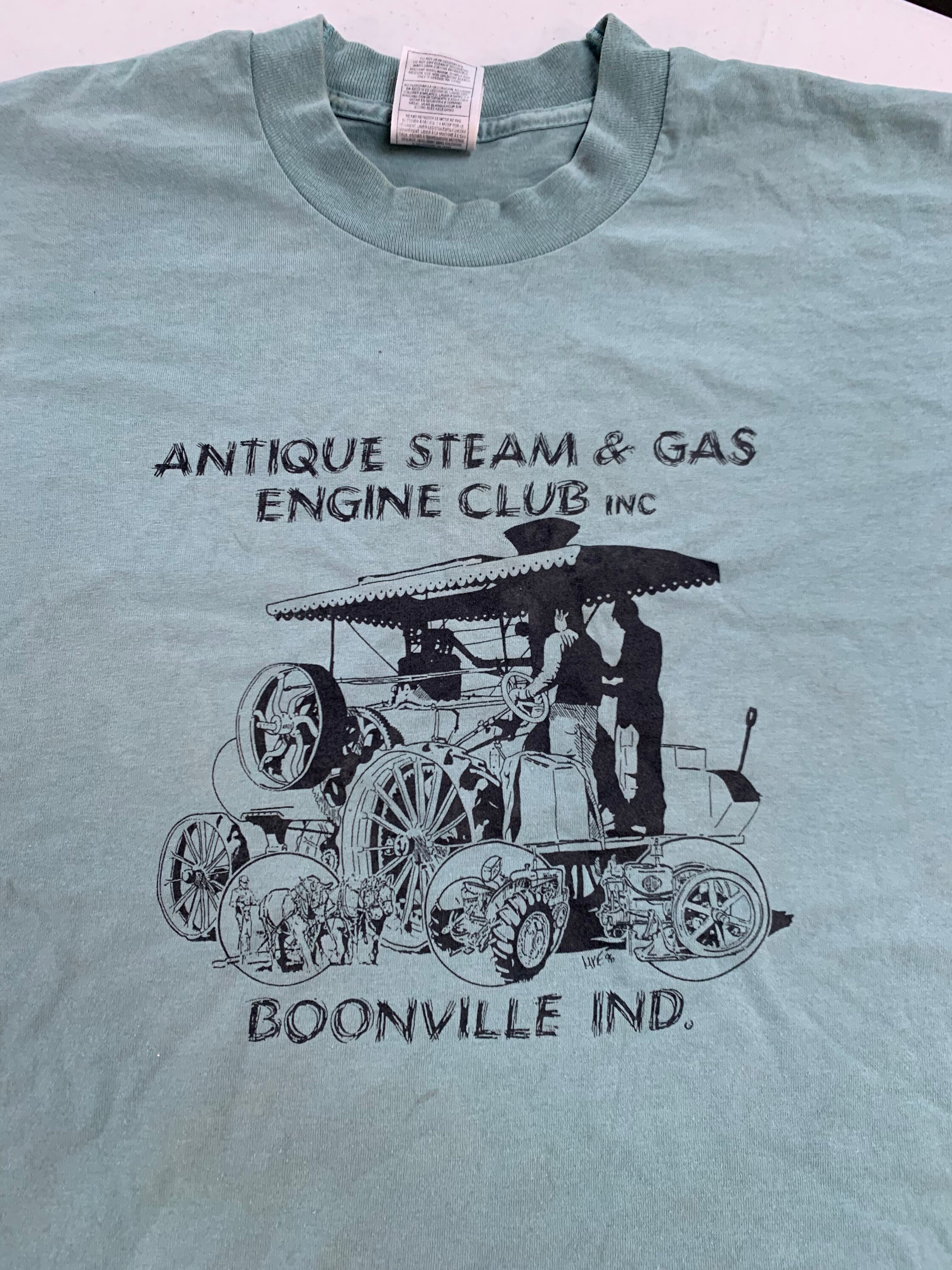 Vintage Antique Steam & Gas Engine Club T Shirt Tractor Size | Etsy