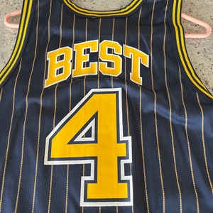Vintage 90s Indiana Pacers Travis Best Champion Brand Jersey # 4 Size ...