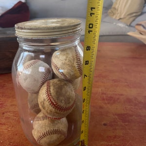 Old Vintage Baseballs in Old Jar Boys Room Decor - Etsy