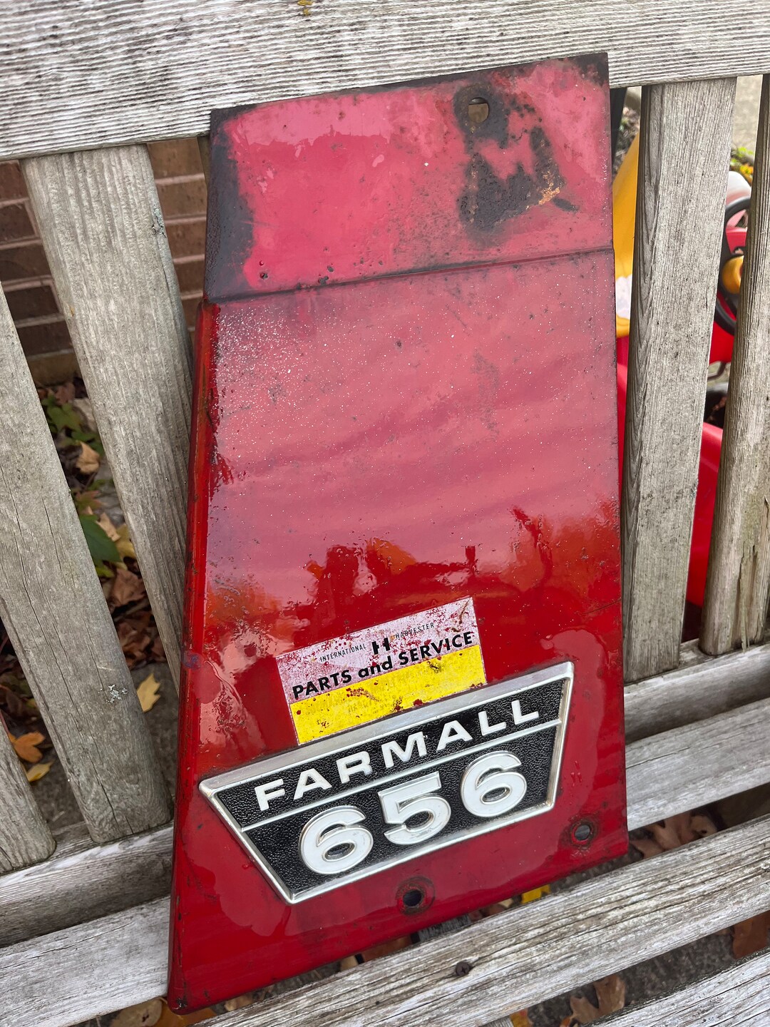 Vintage 1960s Farmall 656 Tractor Emblem on Engine Cover 19 X - Etsy