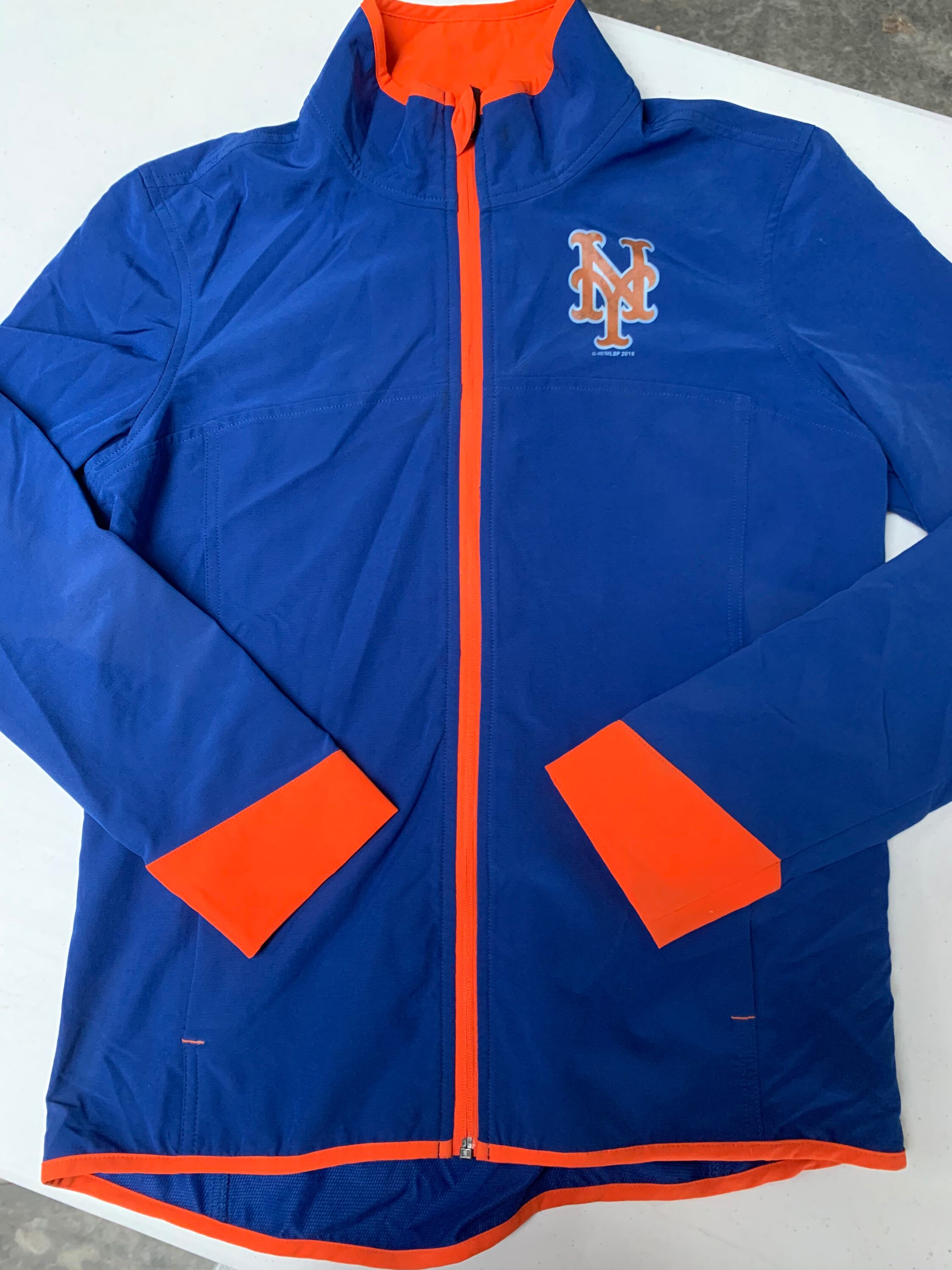 New York Mets Windbreaker Full Zip Jacket Size Small EUC - Etsy