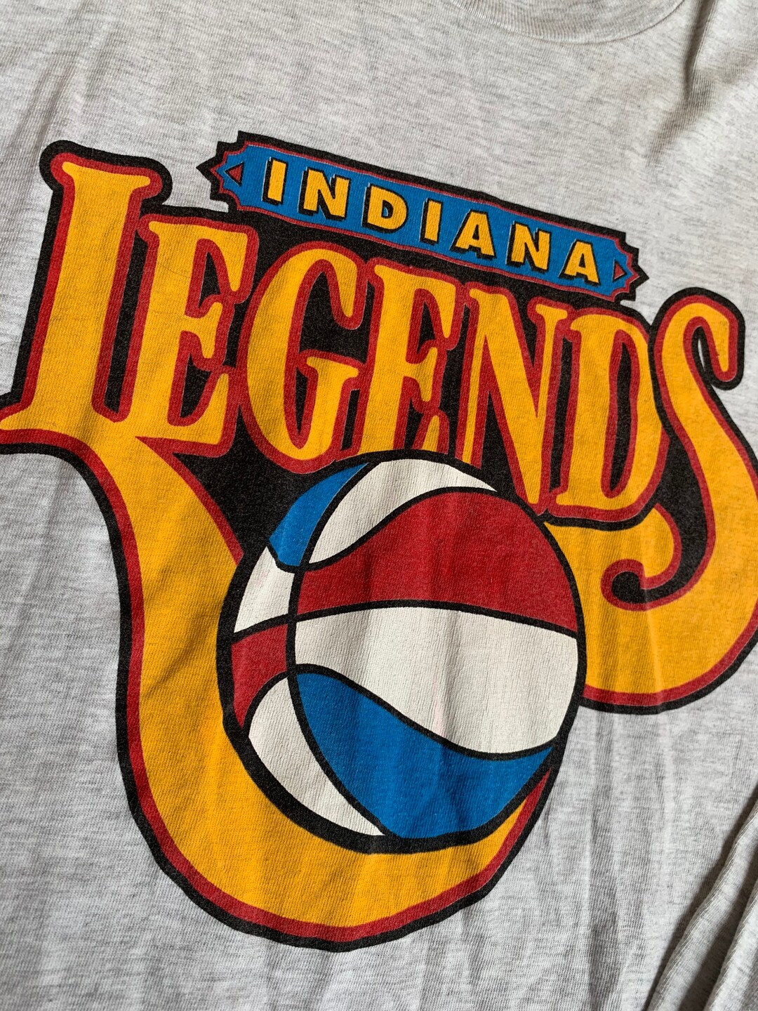 Vintage Indiana Basketball Legends ABA T Shirt Size Large American ...