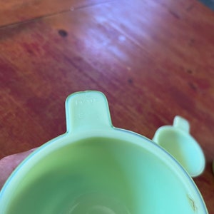 Vintage Jadeite Nesting Measuring Cups Set of 4 Jeannette Jadite Tab ...