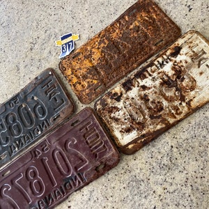 Vintage Lot of Four 1950s Indiana Car & Truck Trailer License Plates - Etsy
