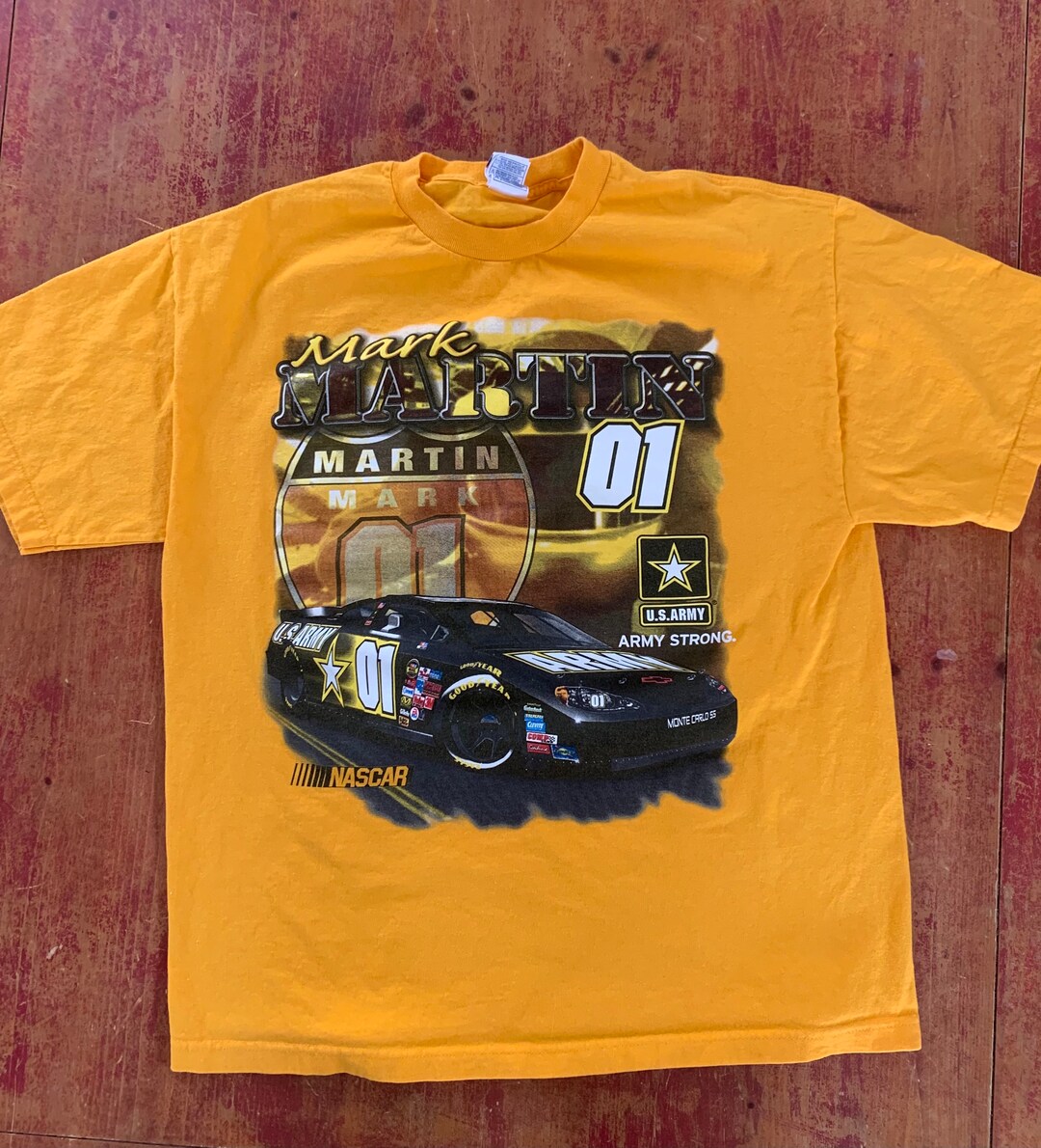 Vintage Mark Martin NASCAR T Shirt Size XL Double Sided - Etsy