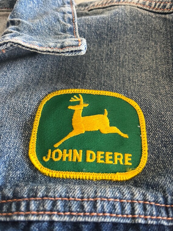 Vintage John Deere Denim Jacket Double Sided Quality … - Gem