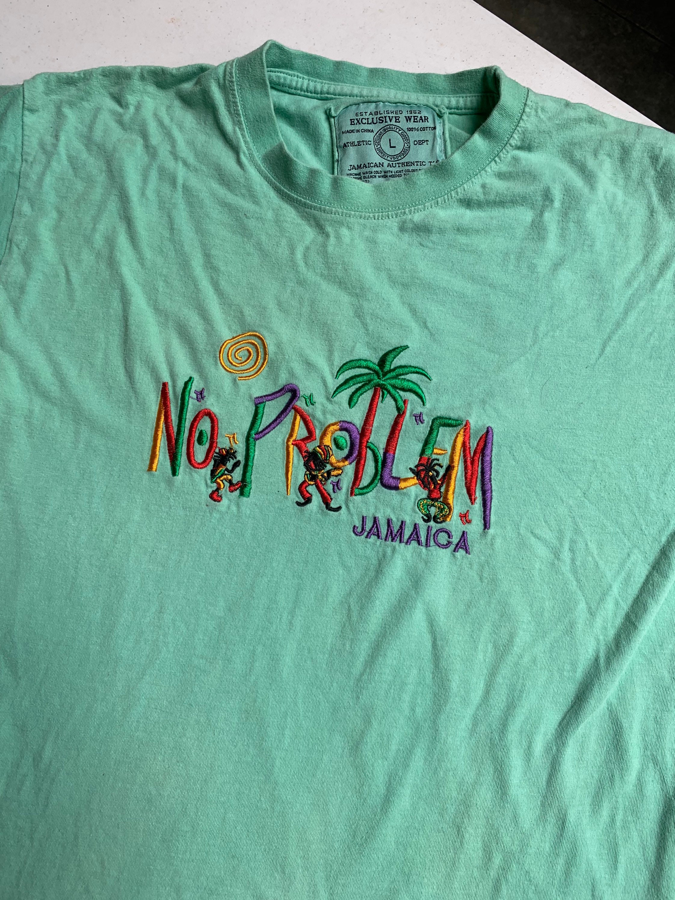 Vintage Jamaica No Problem T Shirt Size Large Quality - Etsy