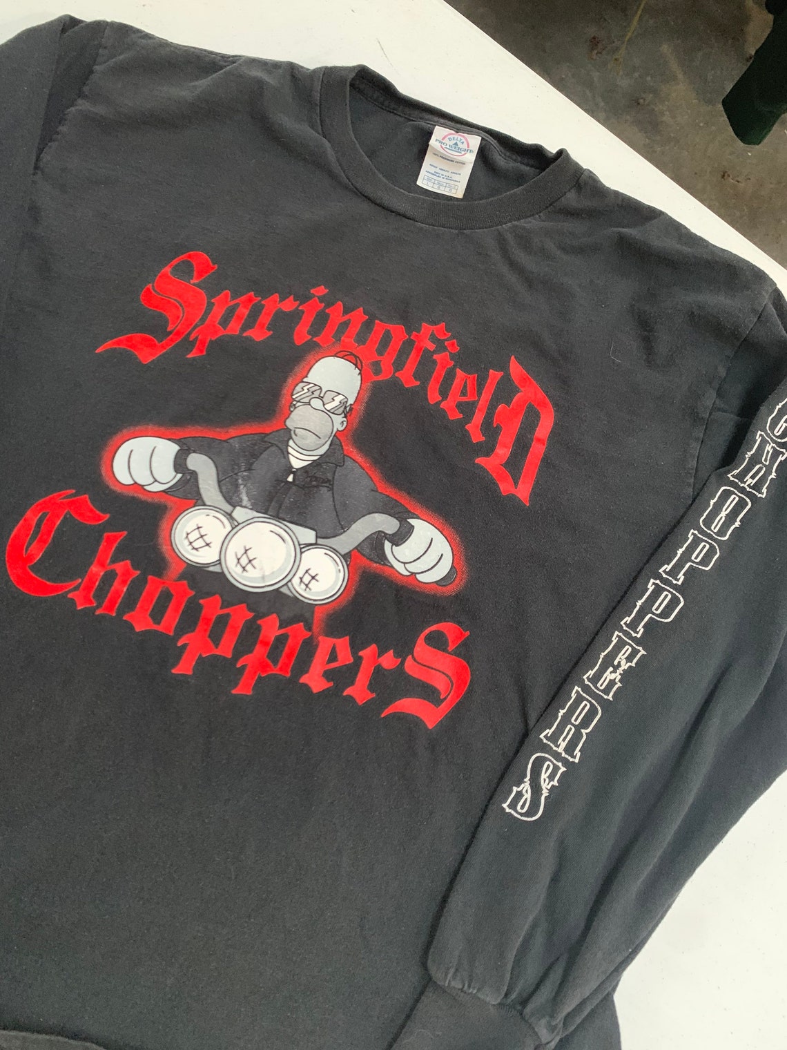 The Simpsons Springfield Choppers Homer T-shirt Size Large | Etsy