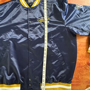 Its Miller Time Beer Bomber Jacket Size XL Extra Large Quality Stitched ...