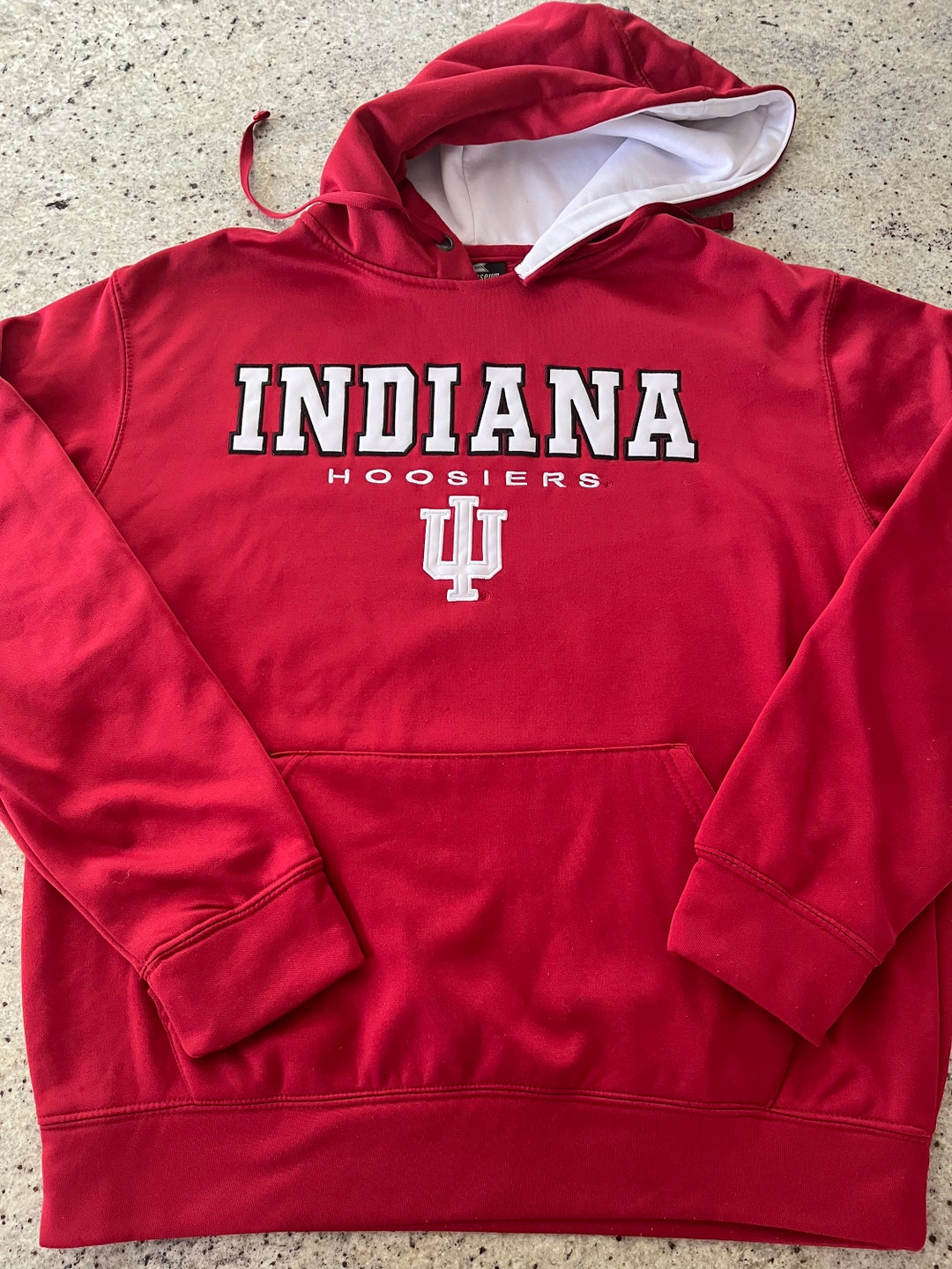 Vintage Indiana IU Hoosiers Hoodie Sweatshirt Size Large Quality ...