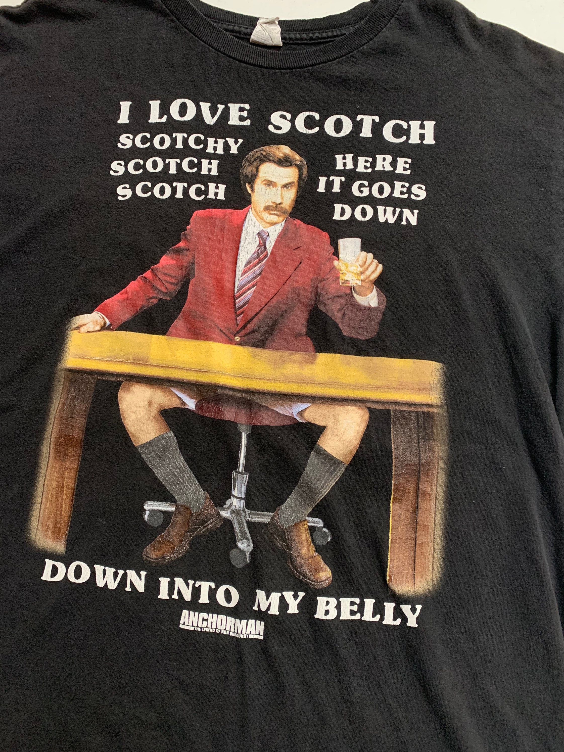 Vintage Anchorman Movie Ron Burgundy Scotch T Shirt Size | Etsy