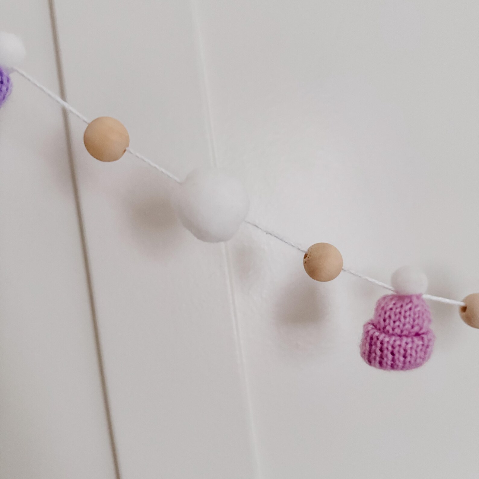 Pink Ombre Christmas Mini Knitted Toque Garland - Etsy