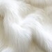 Snow Cat White Faux Fur Fabric by the Yard or Meter Pompom, Arts ...