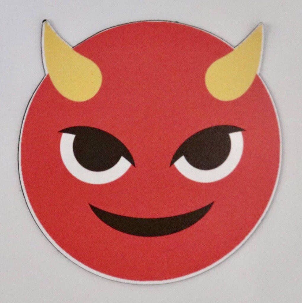 Devil Face Emoji - Etsy