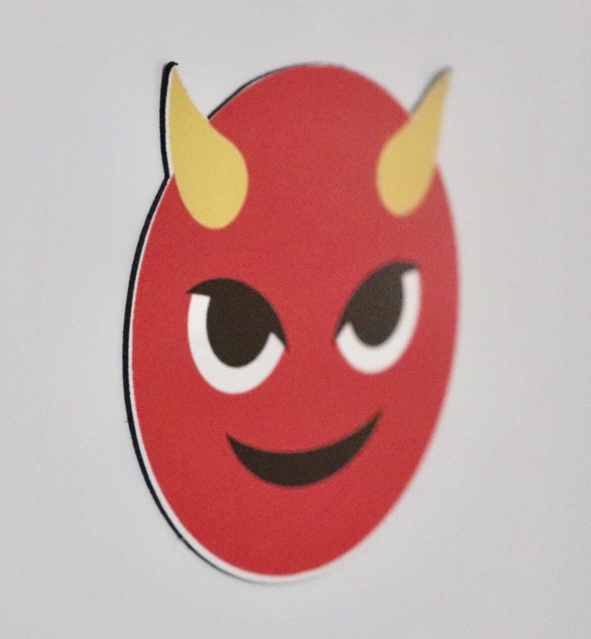 Devil Face Emoji - Etsy