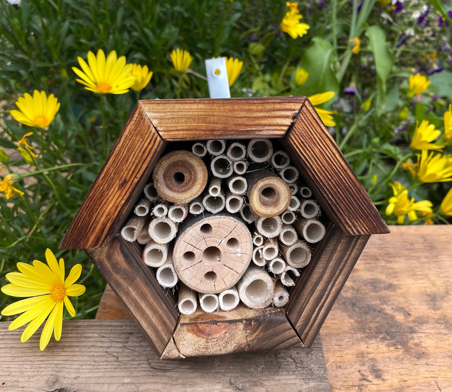Handcrafted Native Bee House Help Save the Bees Boost Your Garden ...