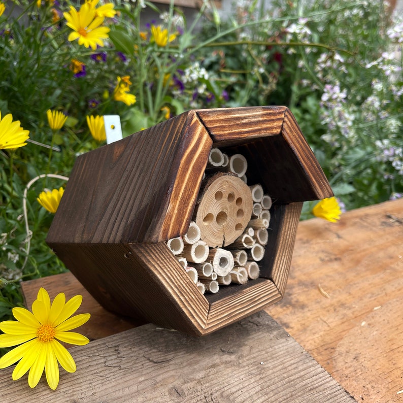 Handcrafted Native Bee House Help Save the Bees Boost Your Garden ...