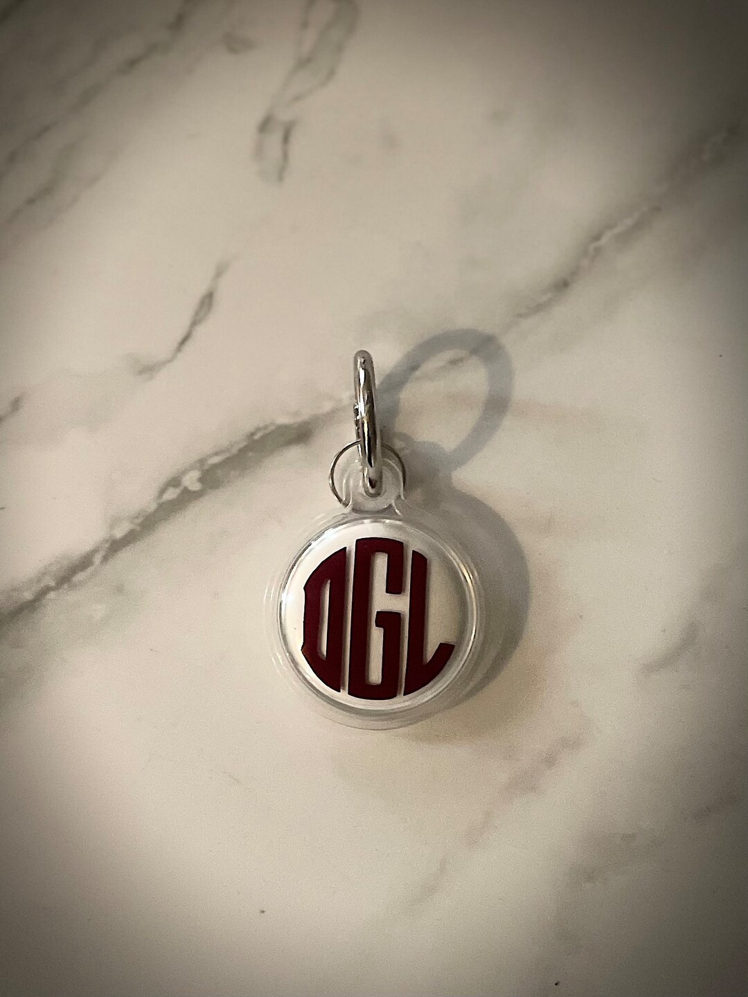 Personalized AirTag Holder With Monogram Letters, Custom Air Tag ...