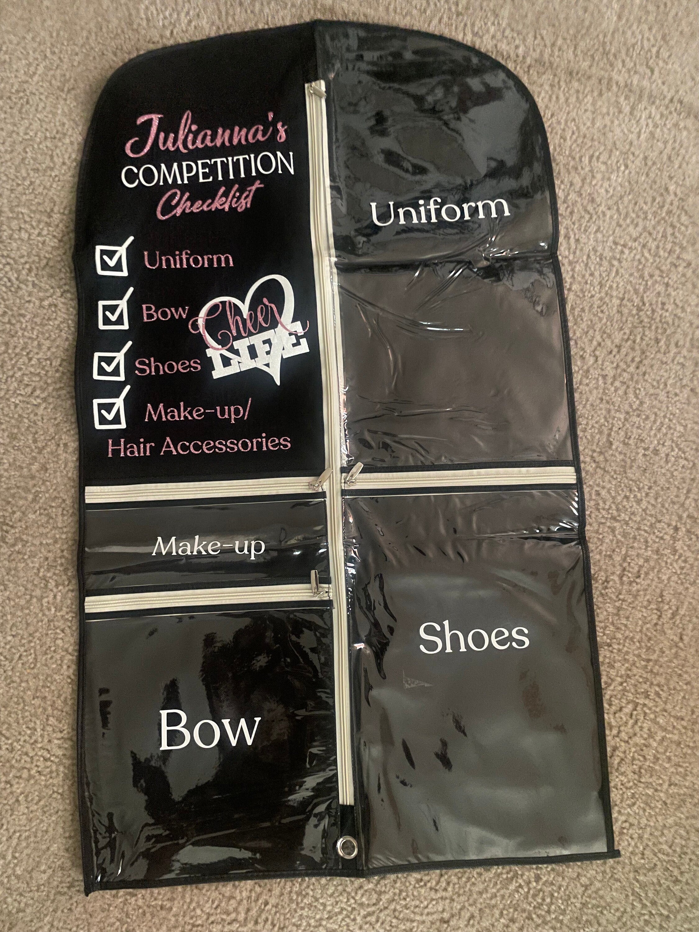 BACK IN STOCK!! Personalized Cheer Competition Garment Bags, Dance ...