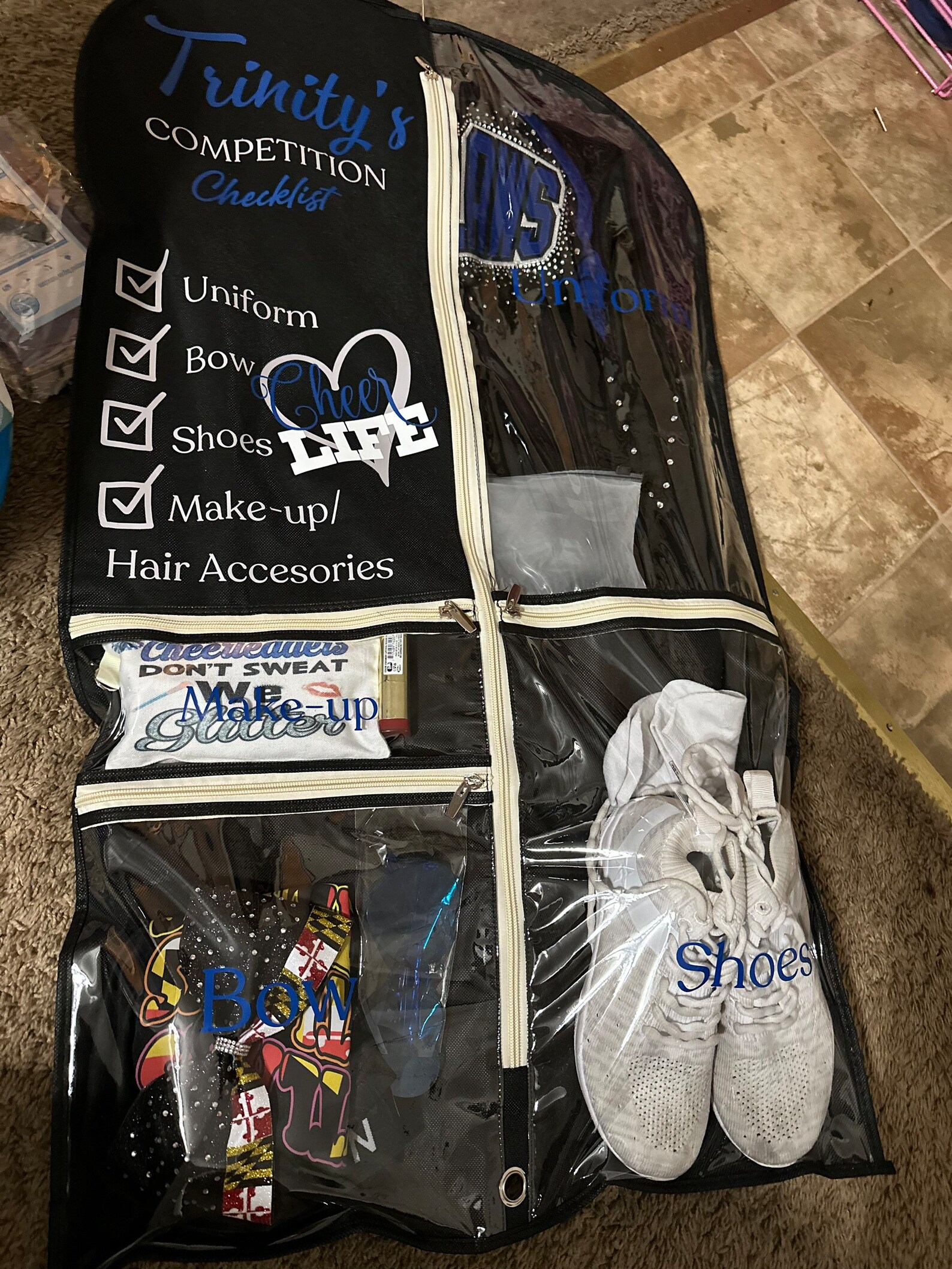BACK IN STOCK!! Personalized Cheer Competition Garment Bags, Dance ...