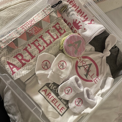 Medium Personalized Baby Box - Etsy