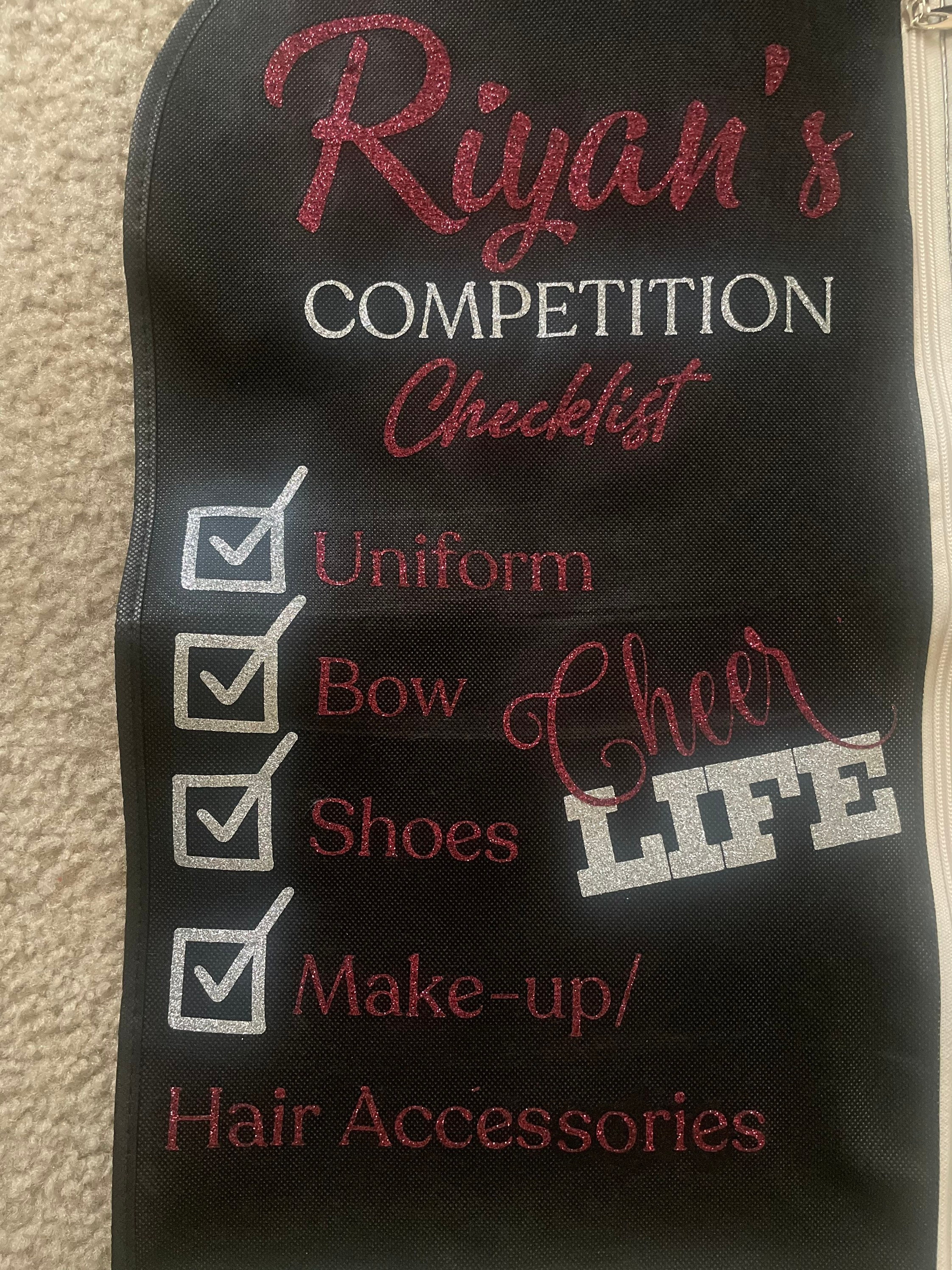 BACK IN STOCK!! Personalized Cheer Competition Garment Bags, Dance ...